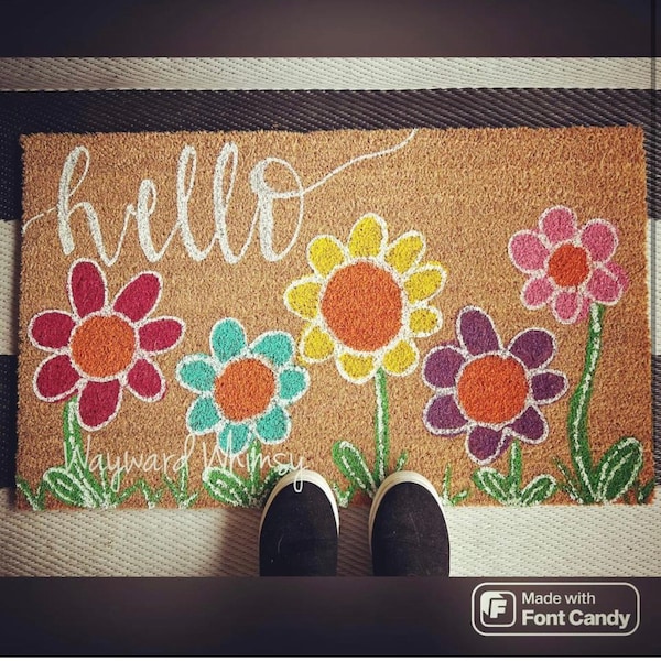 Painted Door Mats - Etsy