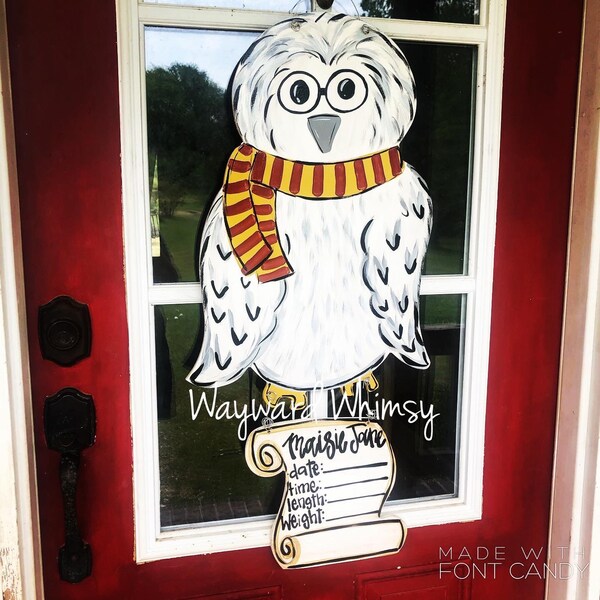 Owl Door Hanger - Etsy
