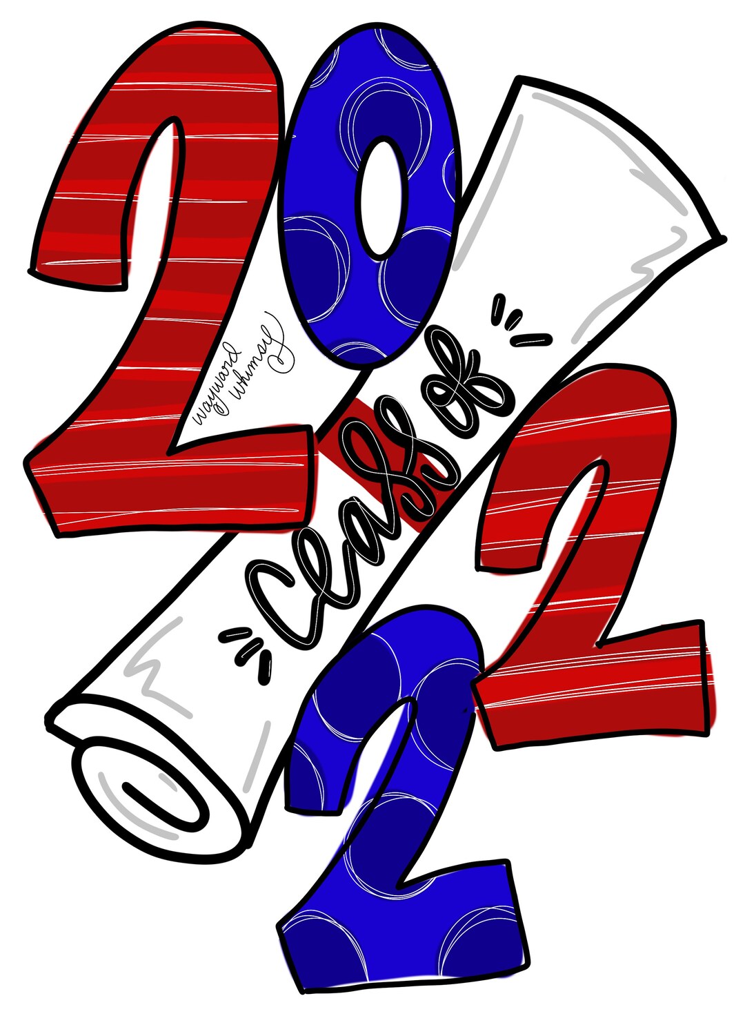 2022 Graduation Door Hanger Downloadable File Printable Template - Etsy