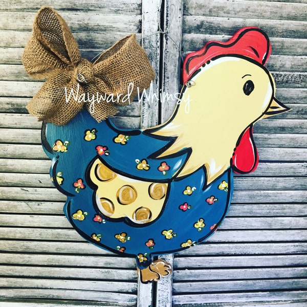 Chicken Door Hanger - Etsy