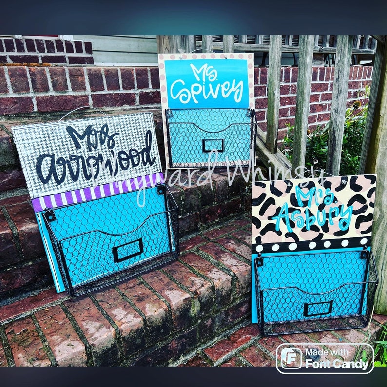 Office Mailbox Teacher Mailbox Wall Pocket Wall File Mail - Etsy