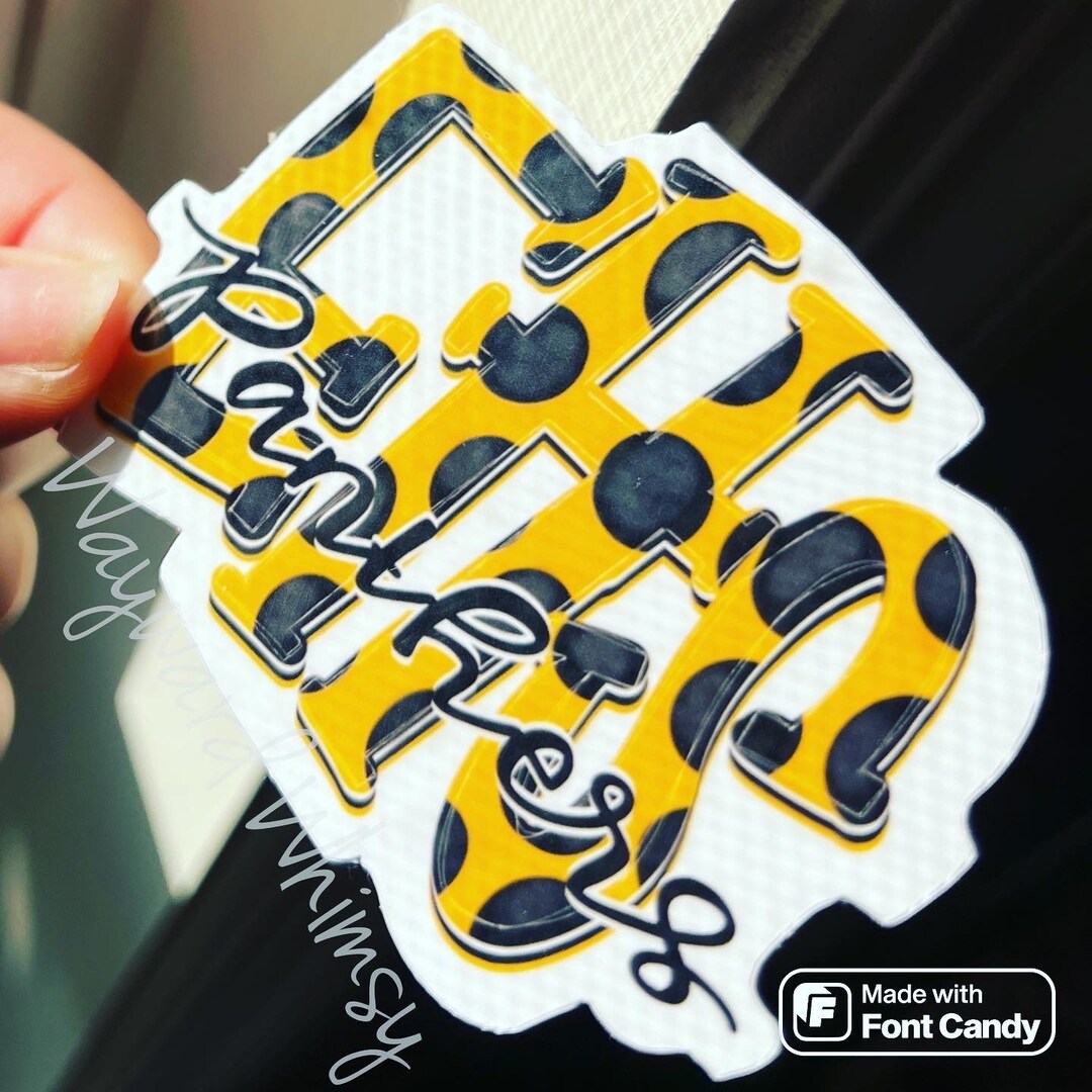 Team Name- Mascot Pack of 6 Custom Color & Team Vinyl Sticker - Water ...