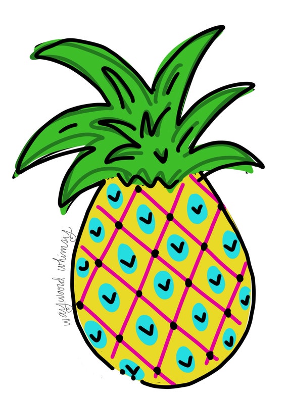 Printable Pineapple Template