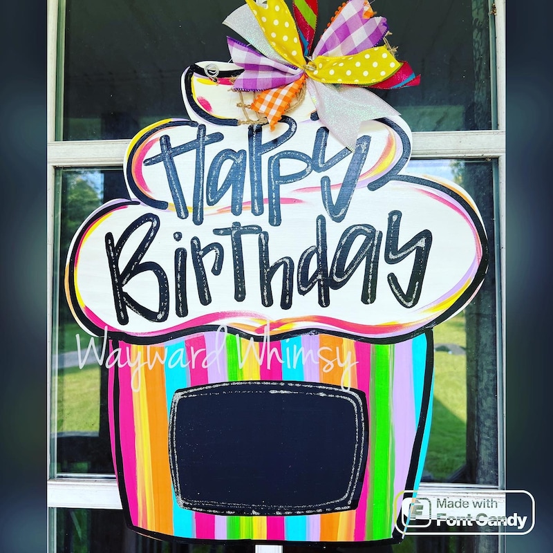 Cupcake Door Decor - Etsy