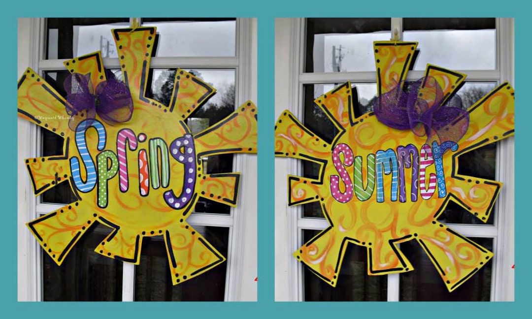 Reversible Sunshine Door Hanger - Etsy