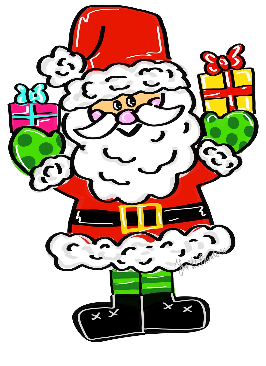Santa Preorder Wood Cut Out Door Hanger - Etsy