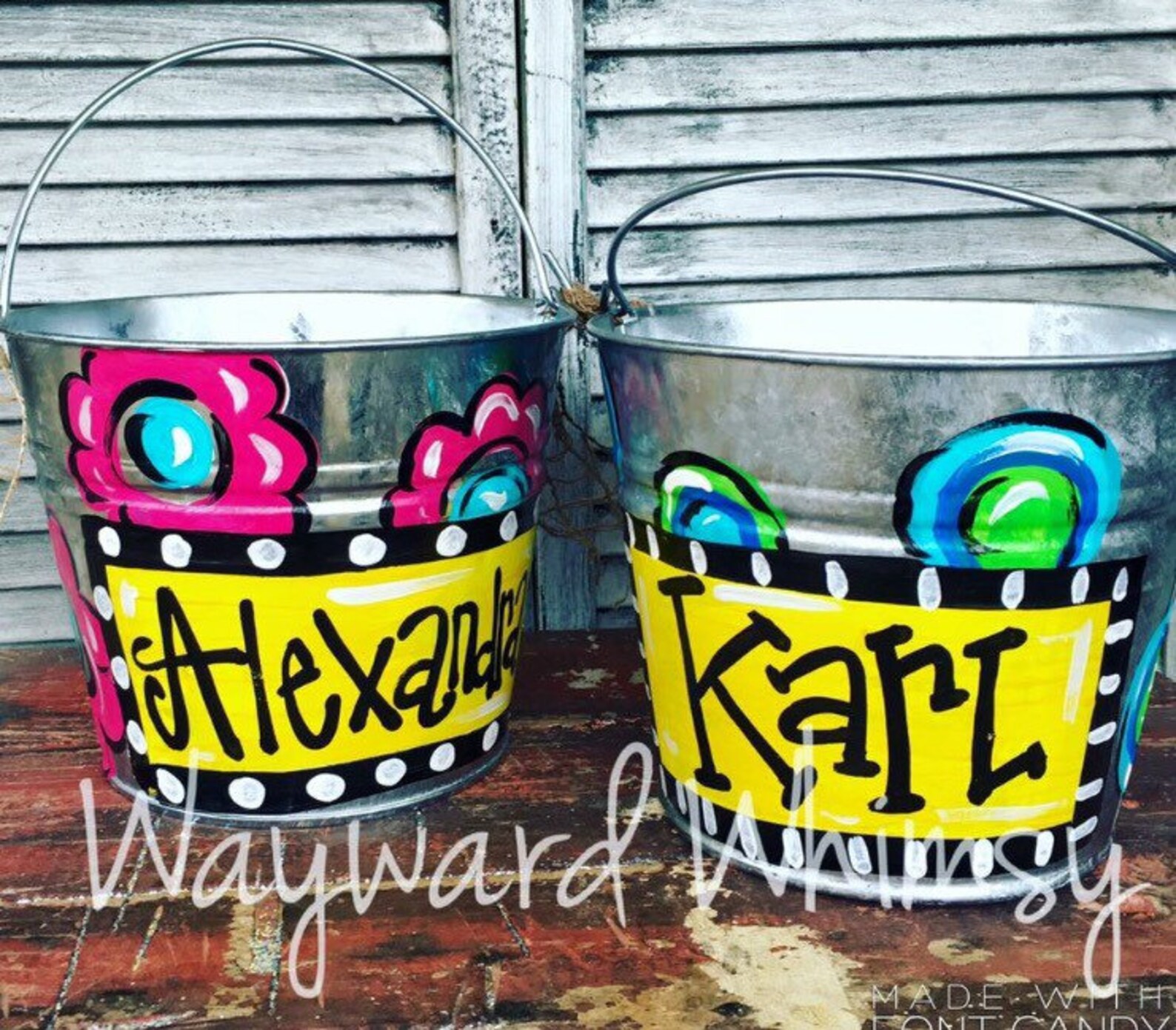 Personalized Pails Buckets Easter | Etsy