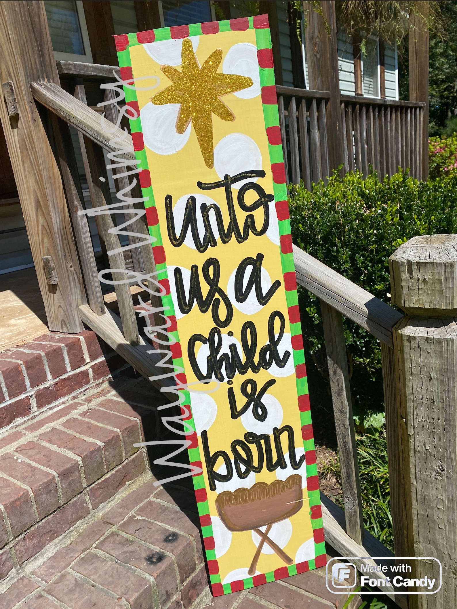 4 Ft Tall Porch Sign- You Specify Art - Etsy