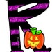 Letter R With Pumpkin Fall/thanksgiving/halloween- Whimsical Font Door ...