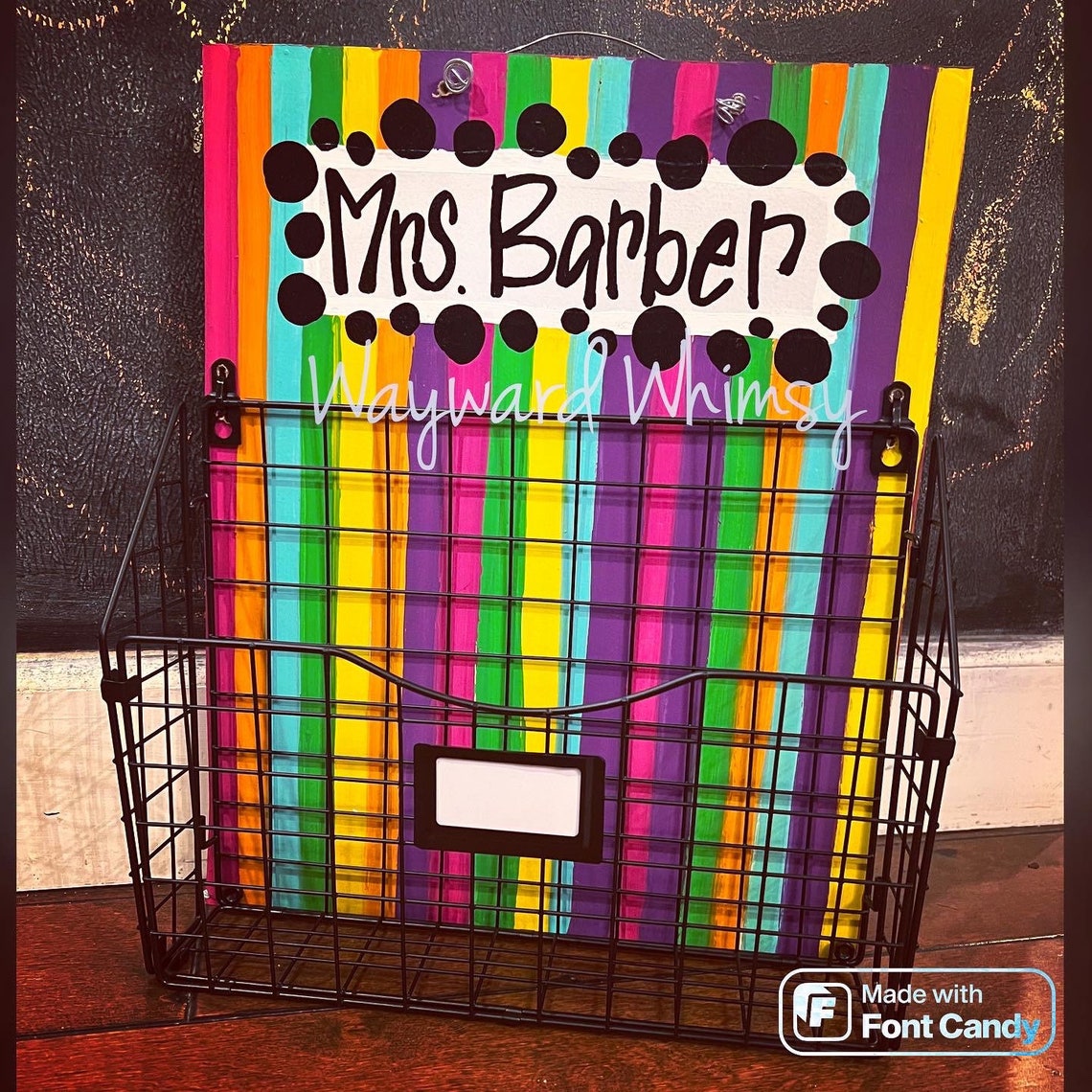 Office Mailbox Teacher Mailbox Wall Pocket Wall File Mail - Etsy