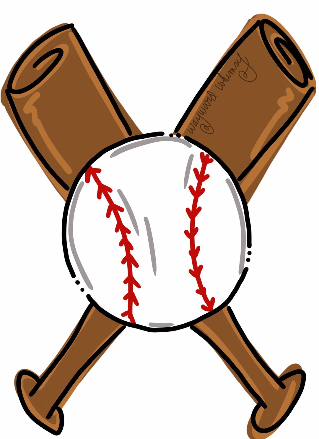 Baseball Bats and Ball Door Hanger Downloadable File Printable Template ...