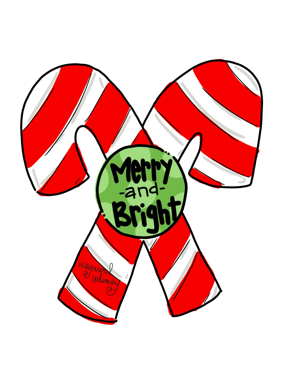 Candy Canes Door Hanger Downloadable File Printable Template - Etsy