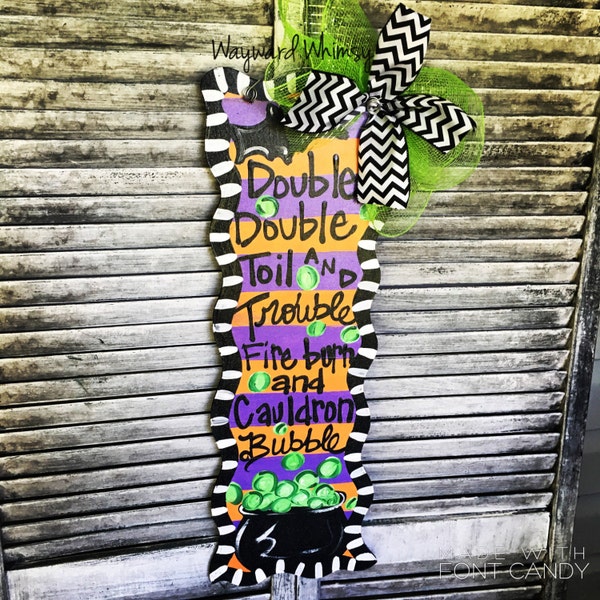 Double Double Toil and Trouble - Etsy