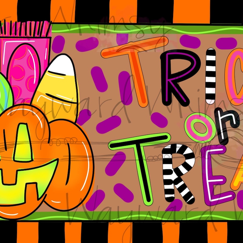 Painted Halloween Blocks - Etsy