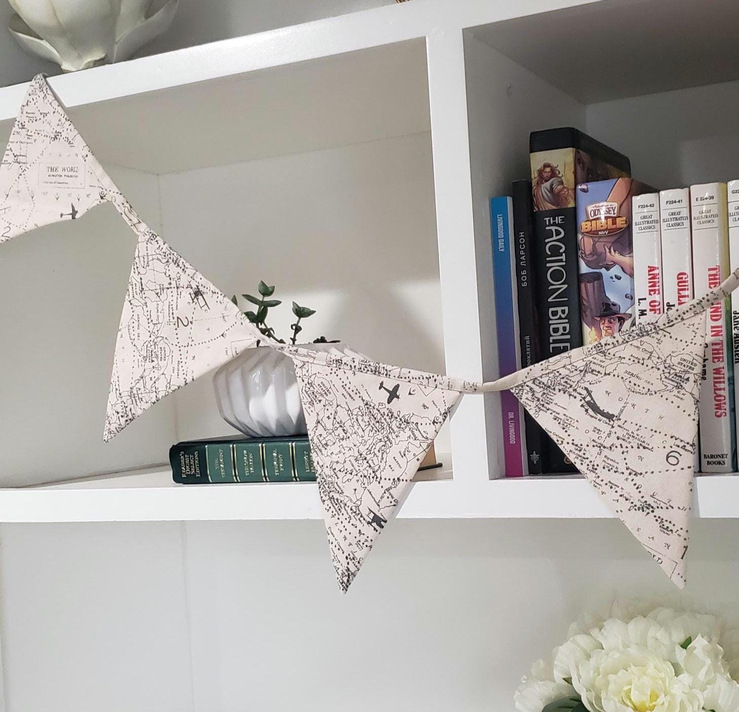World Map Airplane Bunting Banner: Travel Nursery Decor, Travel and ...