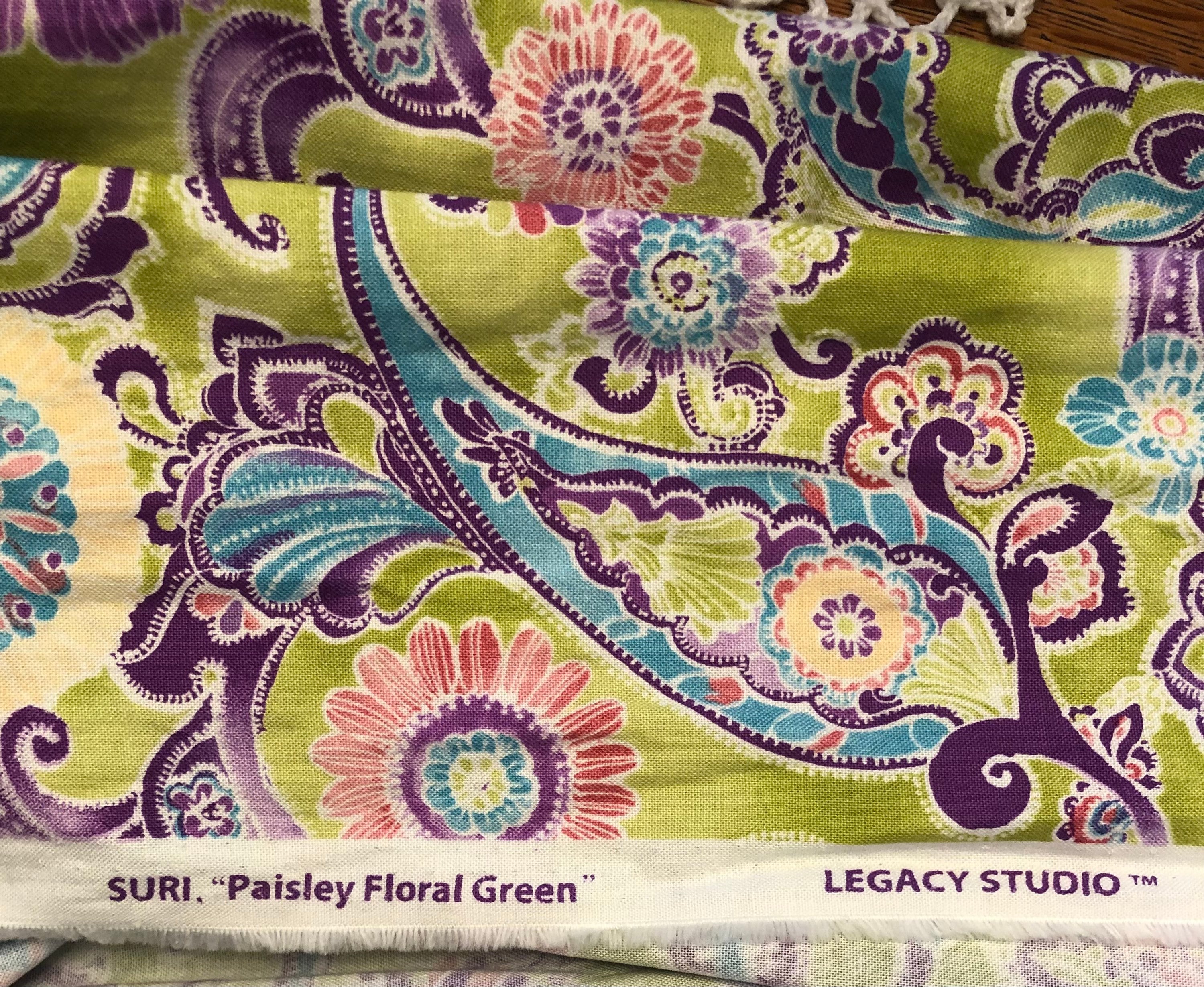 Cotton Paisley Fabric, Pattern Siri, by Legacy Studio, 1 Yard, Crafting ...