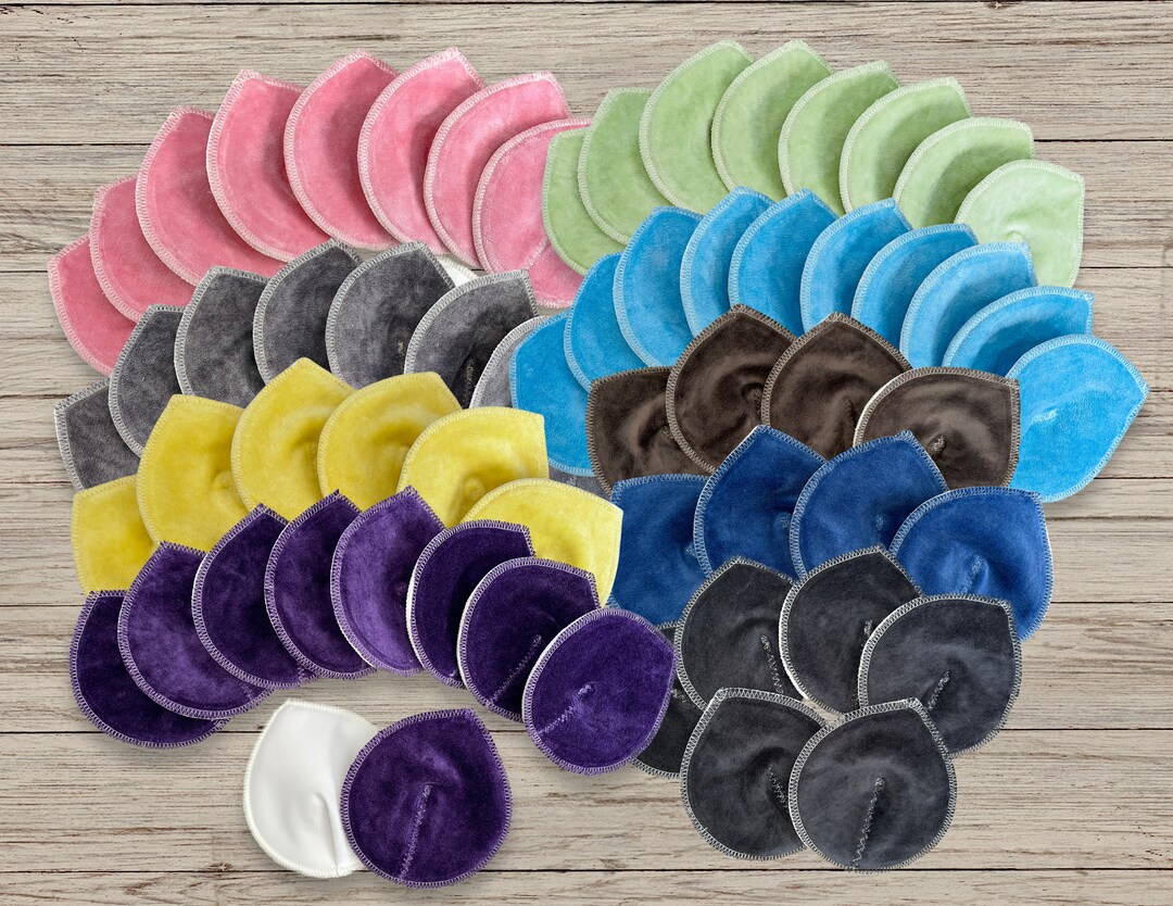 Super Soaker Contoured Nursing Pads - Bamboo Velour - Etsy