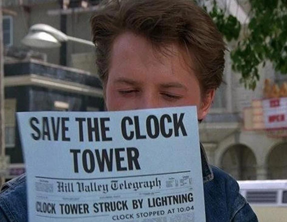 Back to the Future Replica Save the Clock Tower Flyer Prop - Etsy