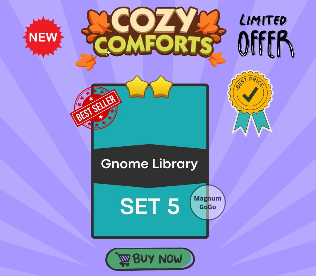 Monopoly Go Gnome Library Stickers: 2 Star Set 5 - Etsy