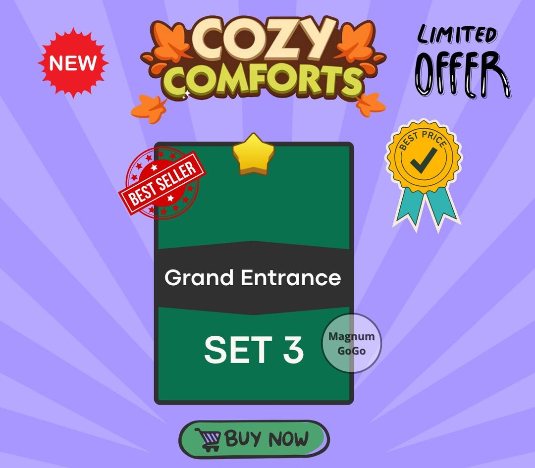 Monopoly Go Grand Entrance Stickers: 1 Star Set 3 - Etsy