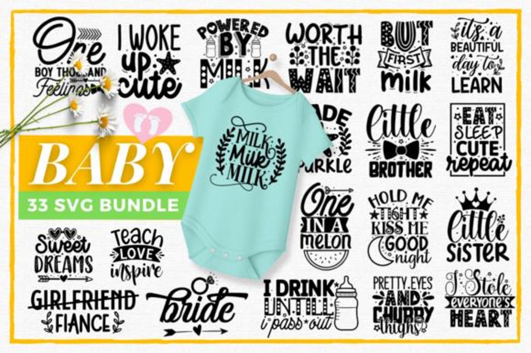 Baby SVG Bundle Graphics - Etsy