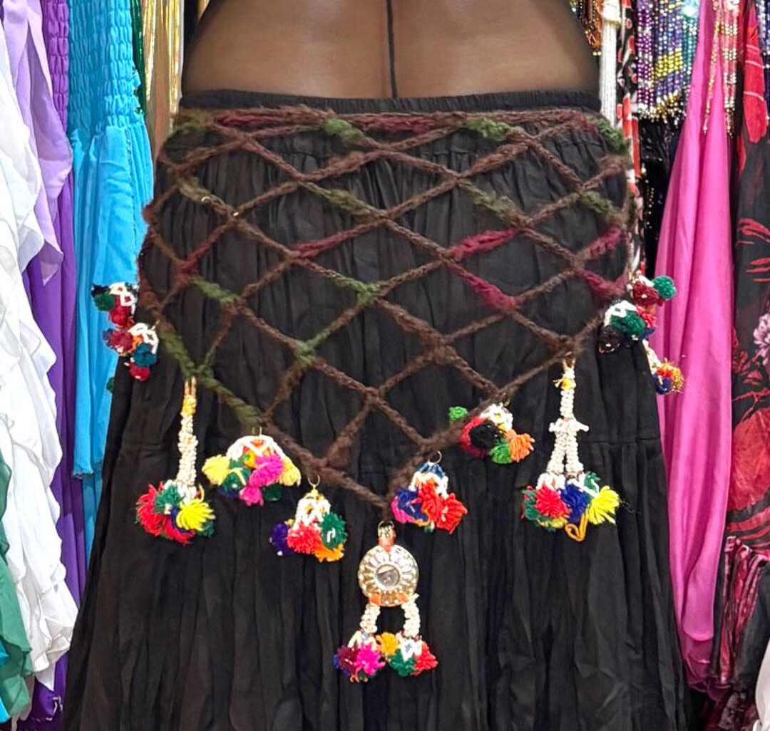 Tribal Hip Scarf With Kuchi Tassels - Etsy