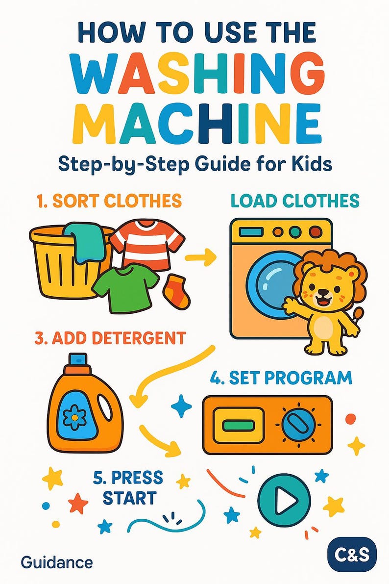 Life Skills Bundle for Kids – Washing Machine, Dishwasher & Bed Making ...