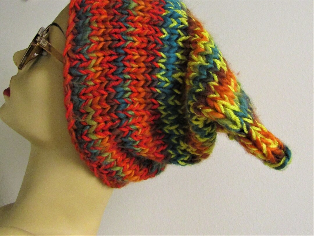 Unisex Crazy Fun Colored Squared Bagged Hat - Etsy