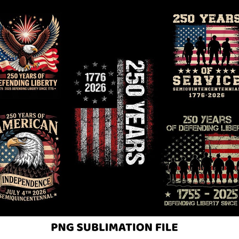 America 250 Years Logo - Etsy UK