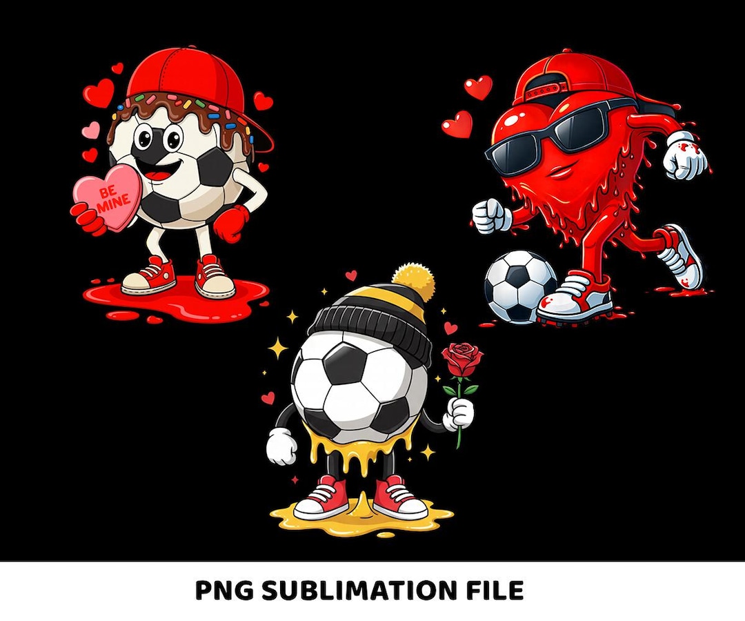 Soccer Drip Valentines PNG, Cool Sports Design for Boys & Men Soccer ...