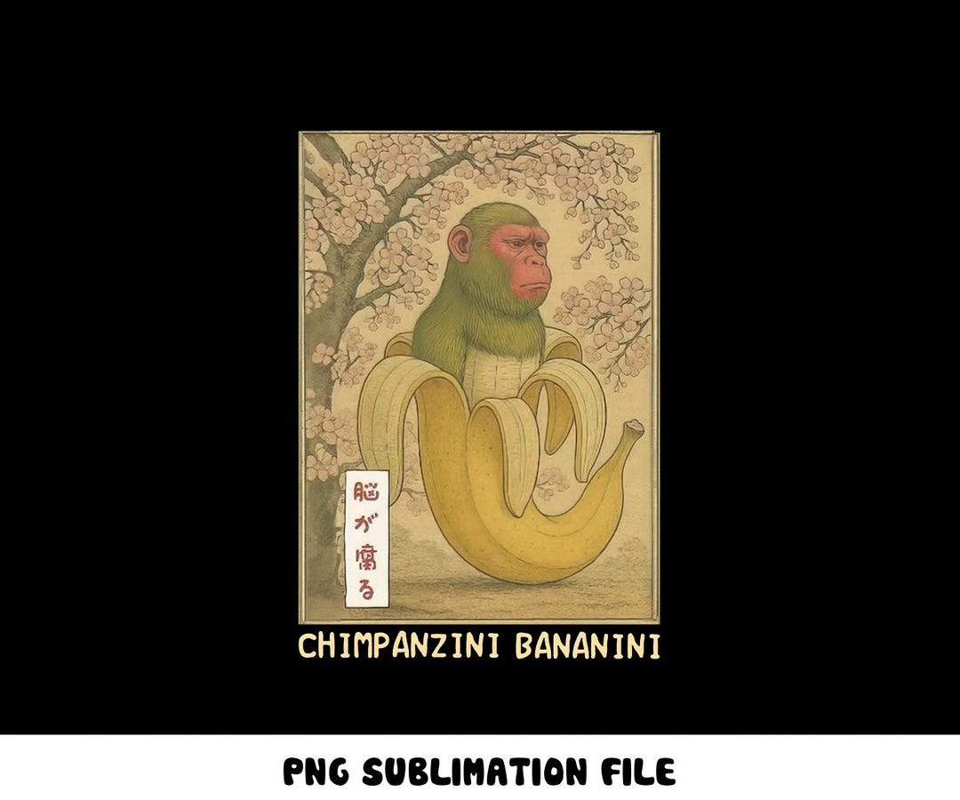 Chimpanzini Bananini Funny Meme Png, Chimpanzini Bananini Japanese Png ...