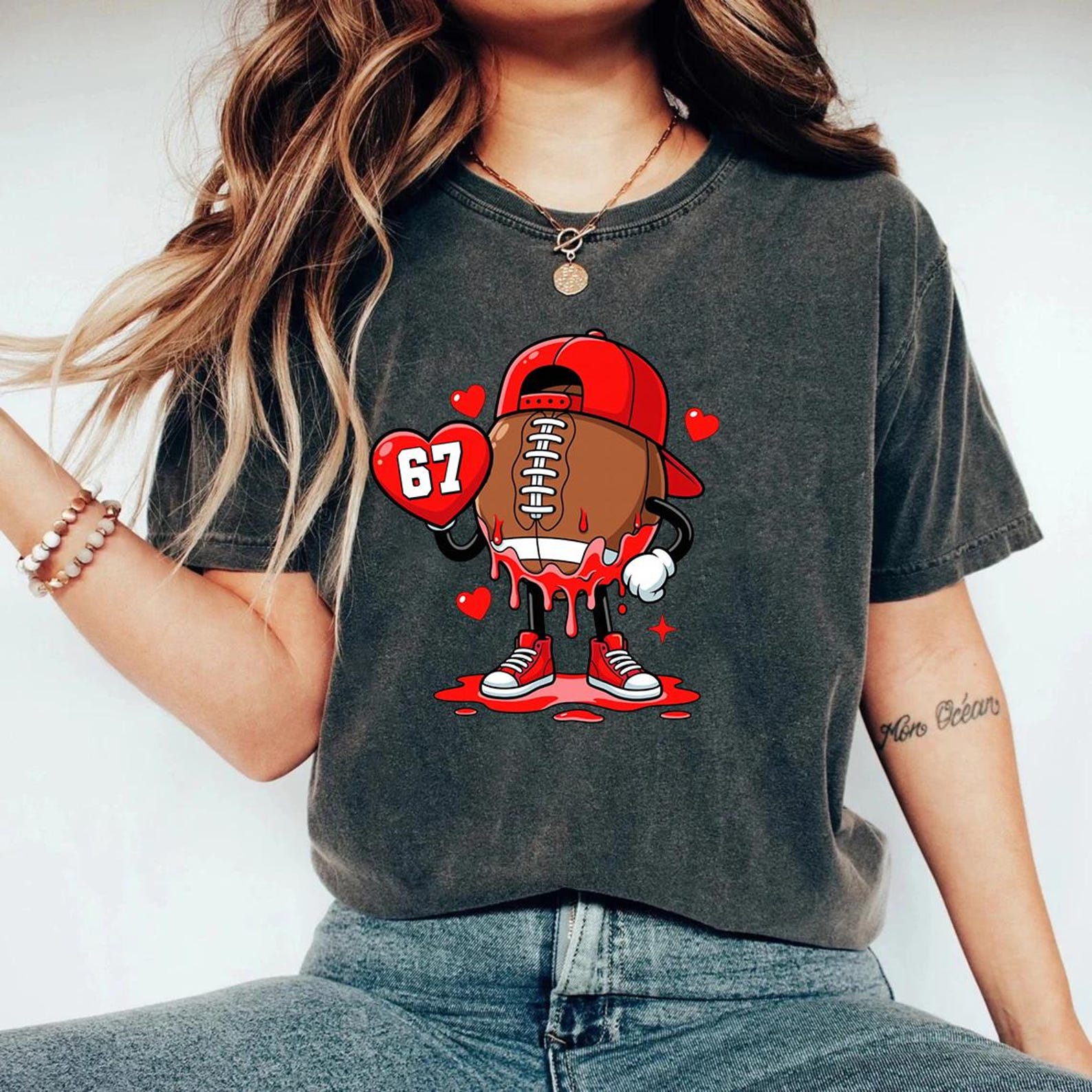Football Drip Valentines PNG, Cool Sports Design for Boys & Men ...
