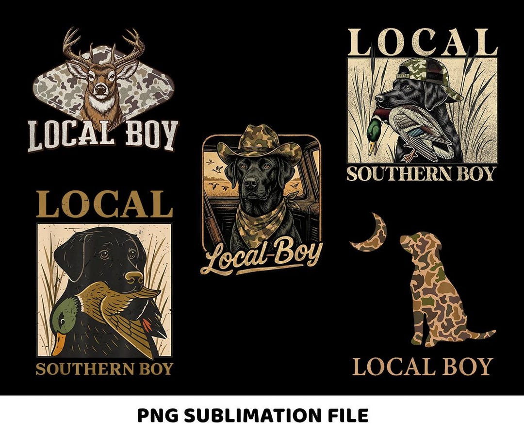 Local Boy Bundle PNG, Deer Hunting Digital Download, Deer Hunting ...