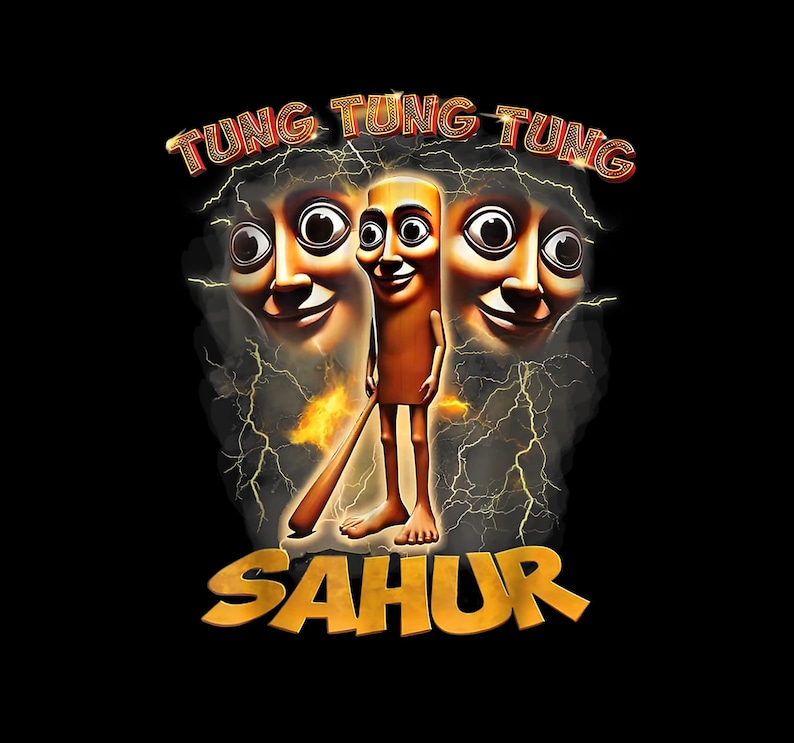 Tung Tung Sahur PNG, Funny Ramadan Character Clipart, Sahur Alarm ...