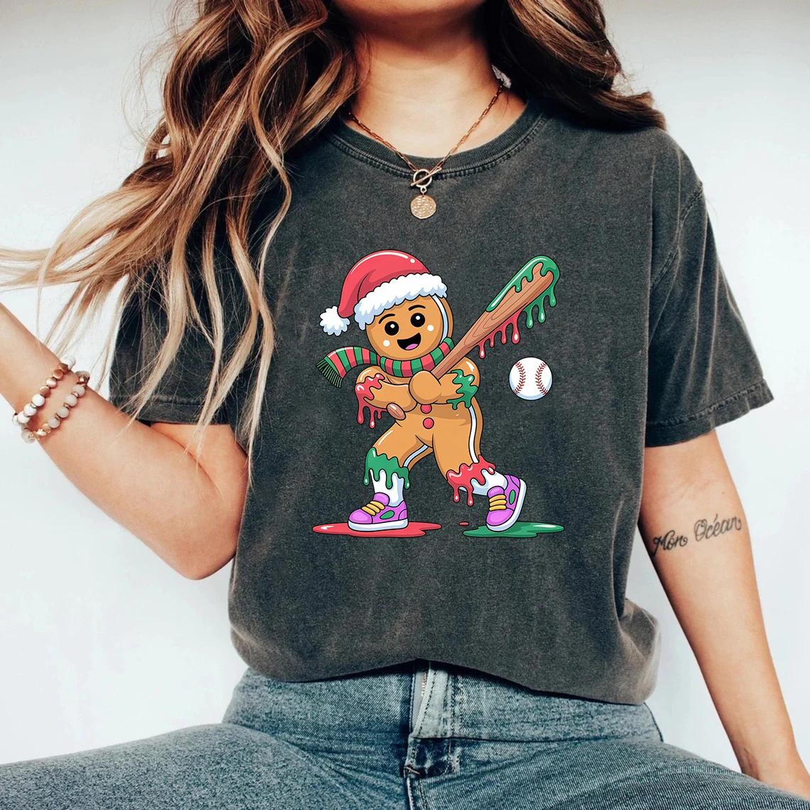 Christmas Baseball Drip Bundle PNG, Santa Hat Ice Cream Ball Png, Retro ...