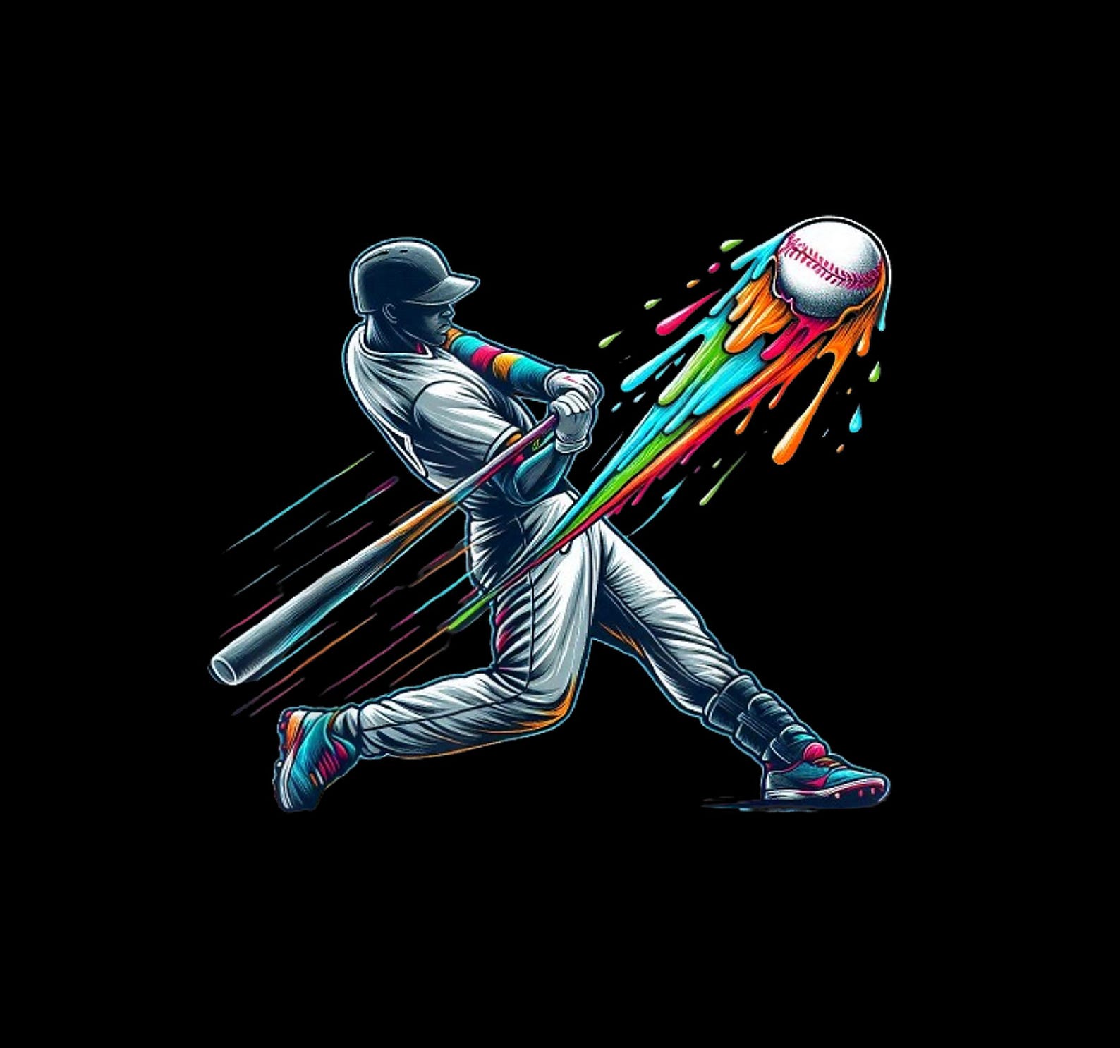 Baseball Player Drip PNG, Cool Sports Design for Boys & Men Baseball ...