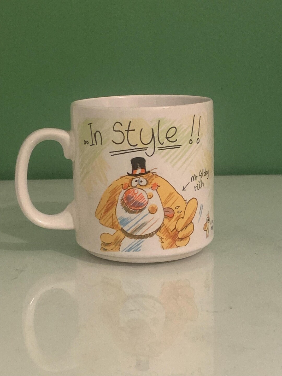 Vintage 1989 Barney and Friends Mug - Etsy
