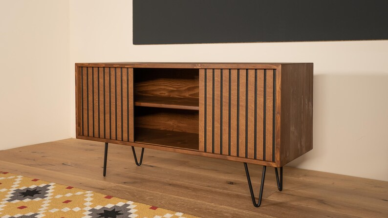 Mid Century Sideboard aus Massivholz 110cm - Etsy.de