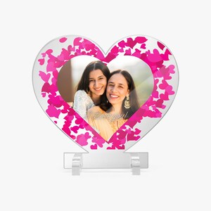 Acrylic Plaque With Stand - Heart - Etsy