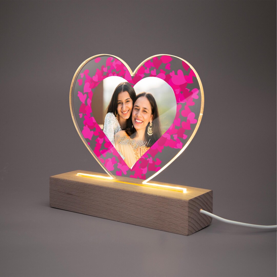 Acrylic Plaque With Stand - Heart - Etsy