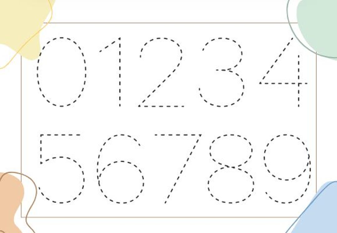 Letters, Numbers & Shapes Tracing Pages - Etsy