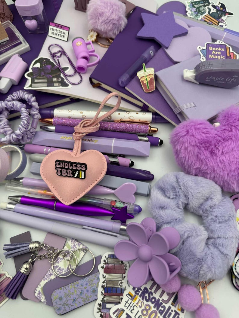 Purple Colour Bundle – Bookish Stationery Gift Bundle - Etsy