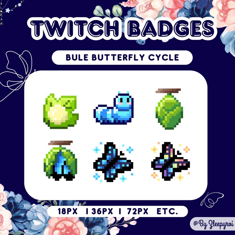 Pixel Twitch Badge - Etsy