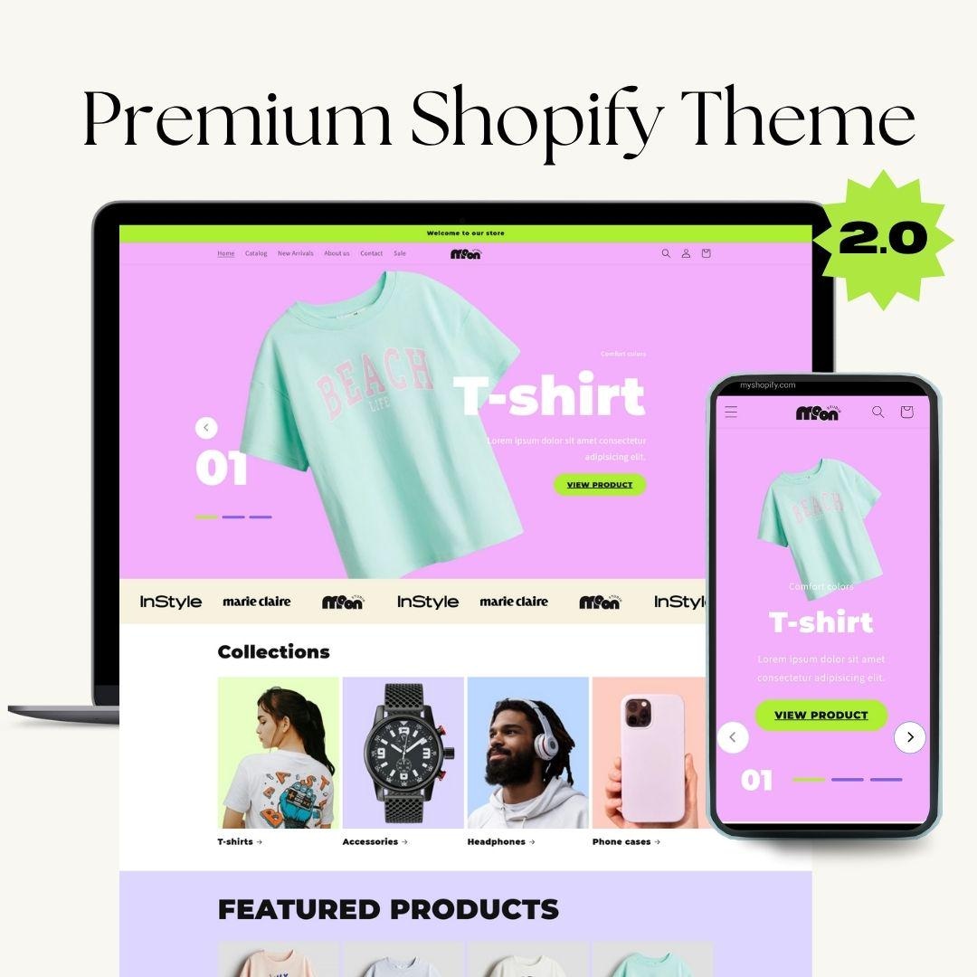 Shopify Theme for Print on Demand Store Design POD Shop Shopify Website ...
