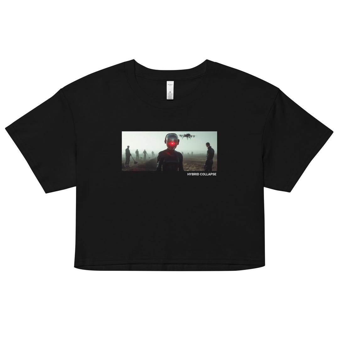 Cyberpunk Crop Top – CONTROL Series Oversized Tee – Official Hybrid ...