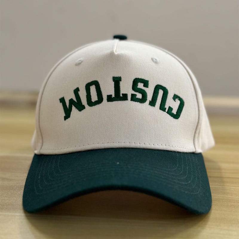 Upside Down Text Hat - Etsy