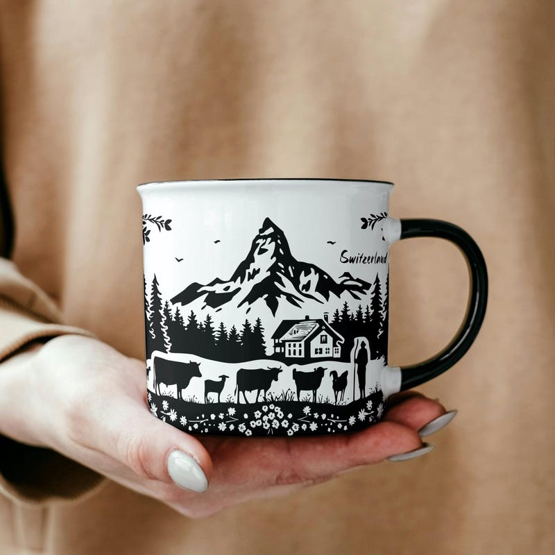 Swiss Alps Mountains Svg - Etsy