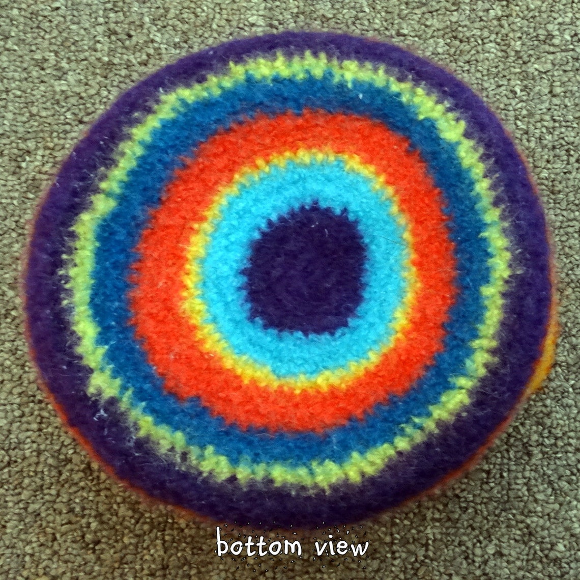 Multi-color Stripe Wool Felted Basket - Free Shipping Within USA - Etsy