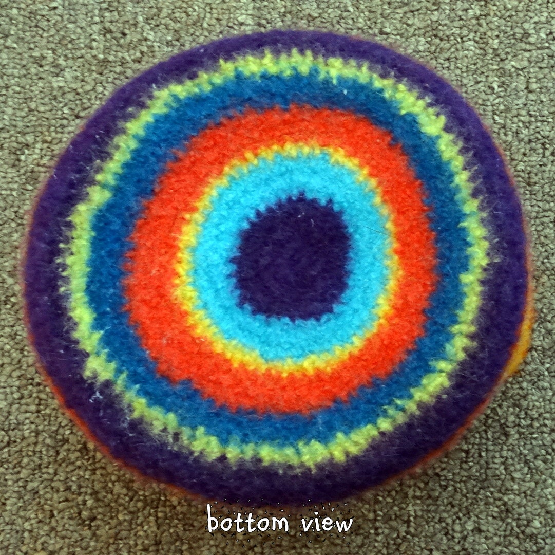 Multi-color Stripe Wool Felted Basket - Free Shipping Within USA - Etsy