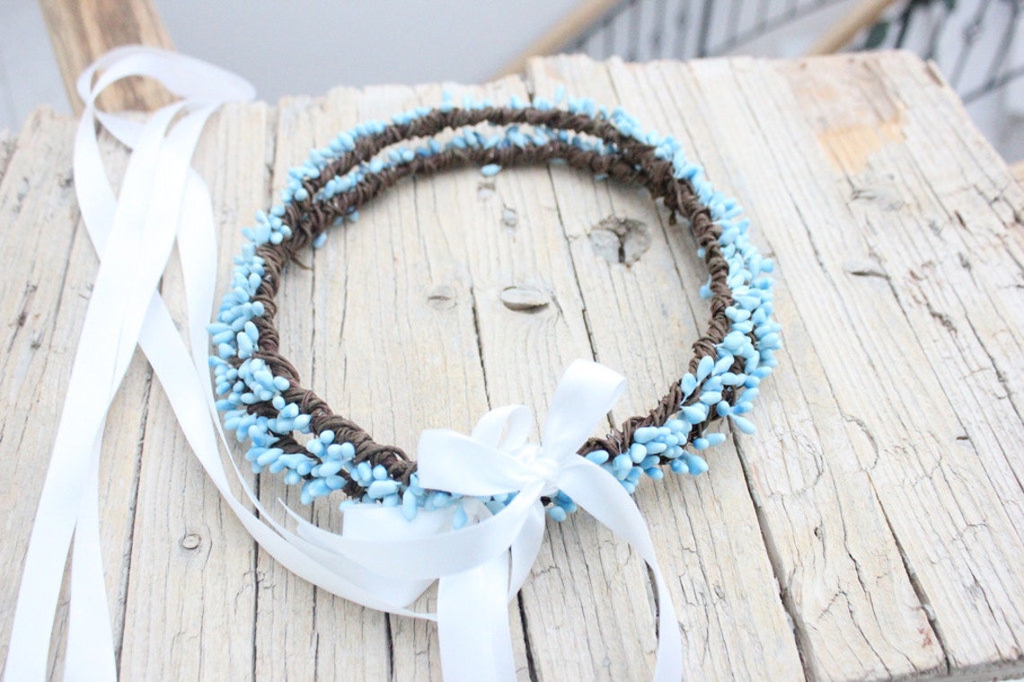 Light Blue WEDDING Crowns Wedding Greek Stefana Light Blue - Etsy